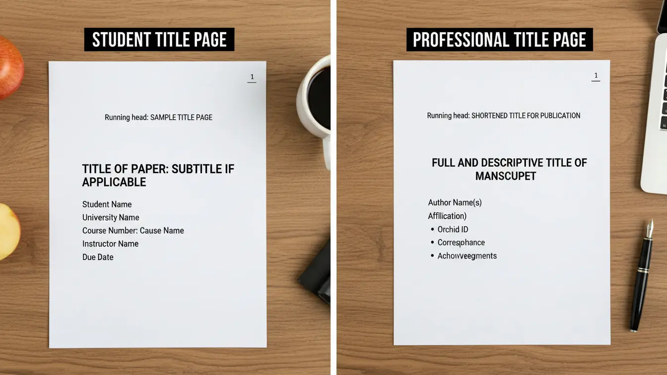 What Is an APA Title Page and Why Does It Matter? — AI Free Forever