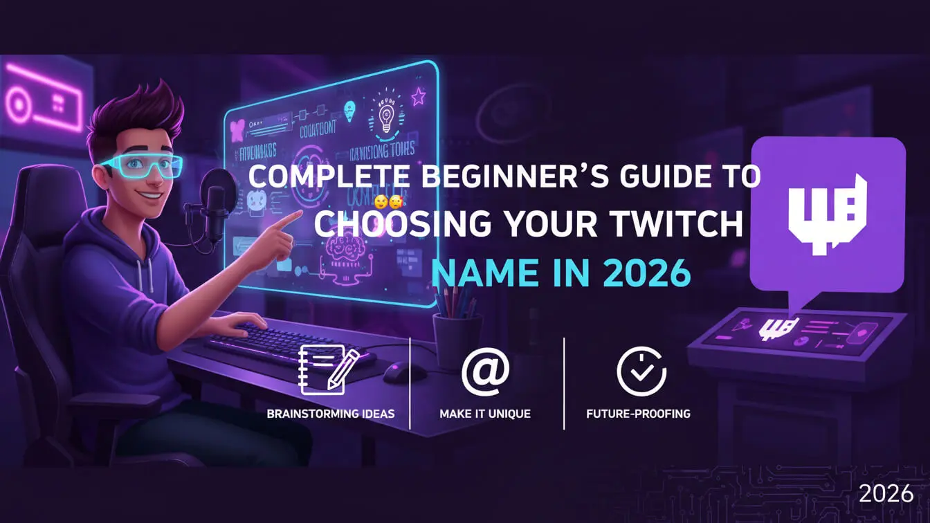 Complete Beginner’s Guide to Choosing Your Twitch Name in 2026 — AI ...
