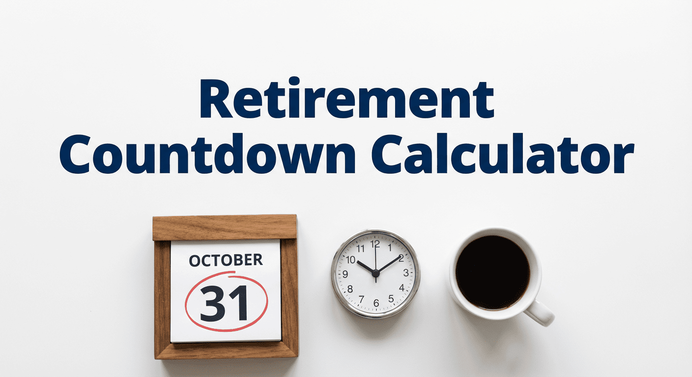 Retirement Countdown Calculator - Days, Weeks, Months Until Retirement Free