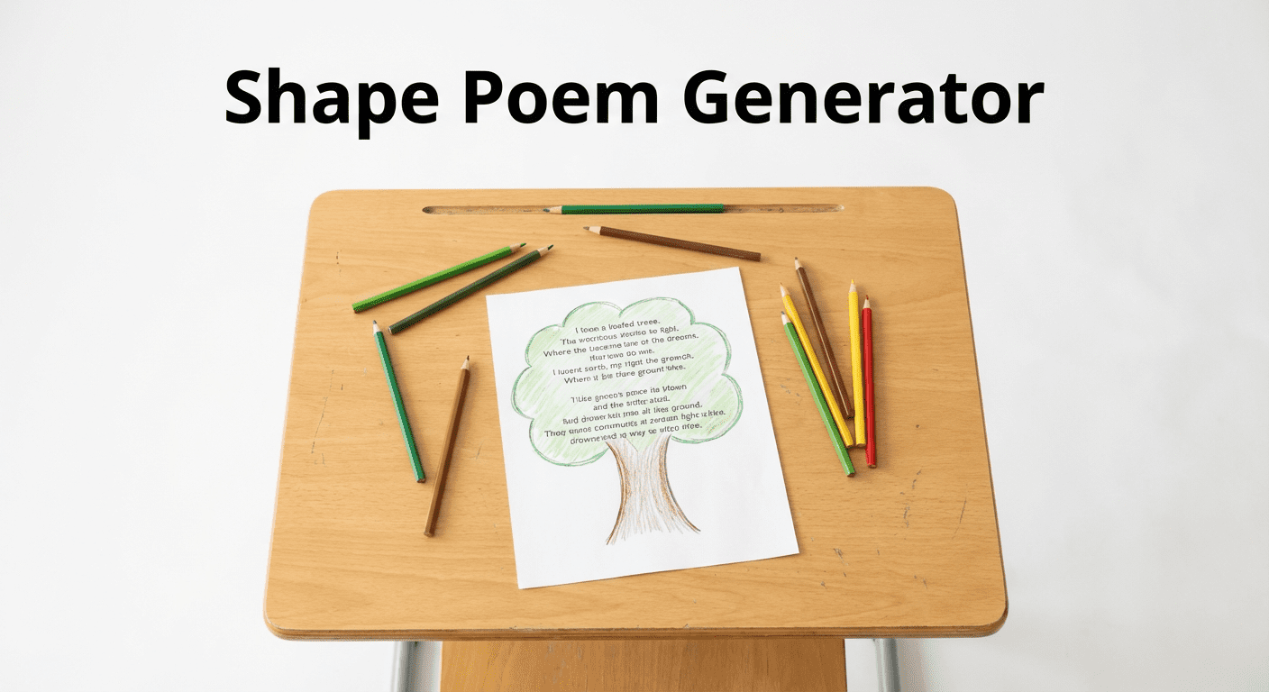 Shape Poem Generator - Concrete Poetry Maker Free