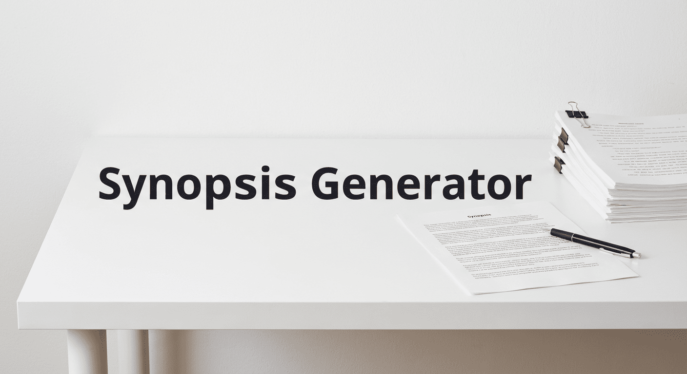 Synopsis Generator - Free AI Synopsis Writer Online